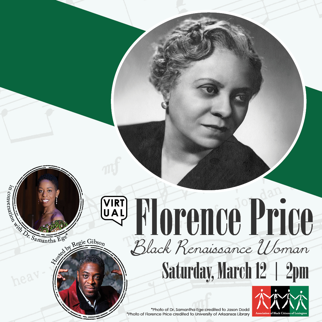 Florence Price at Cary Library – Saturday March 12, 2022 at 2 pm – ABCL